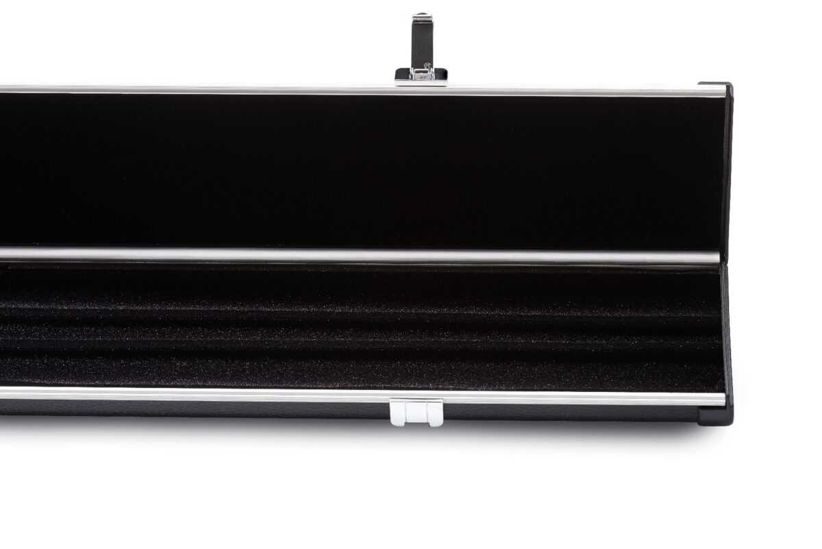 Halo Black Wide – 3/4 cue case with 3 sections to hold two cues. – Blue ...
